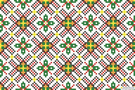 Stock Vector Ethnic Ukraine Patterns 7 Векторные клипарты текстурные фоны бекграунды Ai