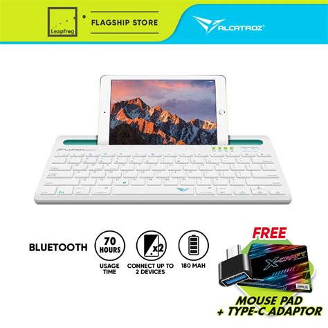 Alcatroz Xplorer Dock 1 BT Bluetooth Keyboard With Bracket For Tablet 2 Year Warranty Shopee