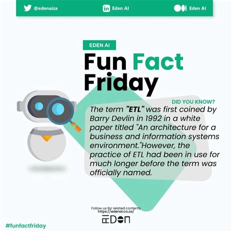 Eden Ai On Linkedin Didyouknow Funfactfriday Edenai Etl Ml Ai Data Dataanalysis