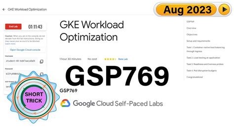 Gke Workload Optimization Qwiklabs Gsp769 Solution Youtube