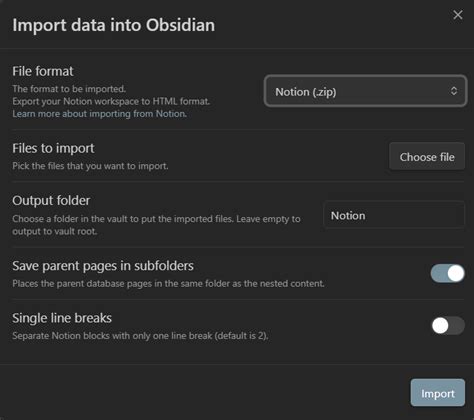 Importer Just Ends With Every Note Remaining Help Obsidian Forum