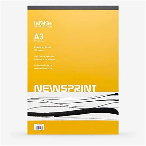 Pro Art Strathmore Smooth Newsprint Paper Pad 18 Inch X 24 Inch 50