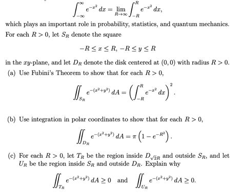 Solved In This Exercise You Will Use Multiple Integration To