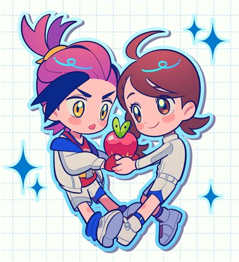 Kieran Juliana And Applin Pokemon Drawn By Chueog Danbooru