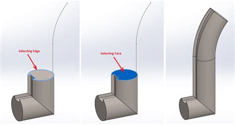 Solidworks Sweep Feature Profile Includes Faces Edges And Curves