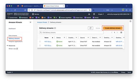 Kinesis Data Firehose 准实时写入数据到redshift方案