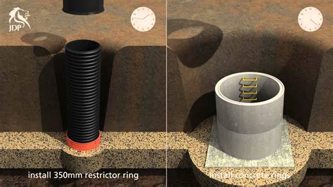Jdp Axedo Plastic Inspection Chamber Vs Concrete Manhole Ring Installation Comparison Youtube