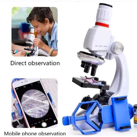 Learning And Educational Toys Microscope Kit Magnification 100x 400x 1200x For Sale In