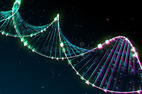 Future Science Genetics And Innovation Technology Concept With Bright