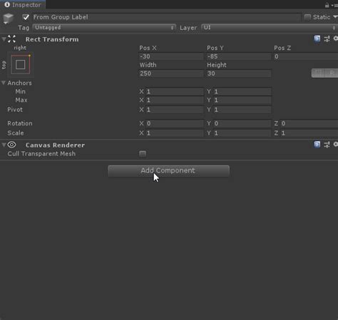 adding a text mesh pro ui element resizes rect transform unity engine
