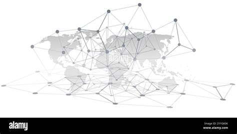 Black And White Modern Minimal Style Polygonal Network Structure