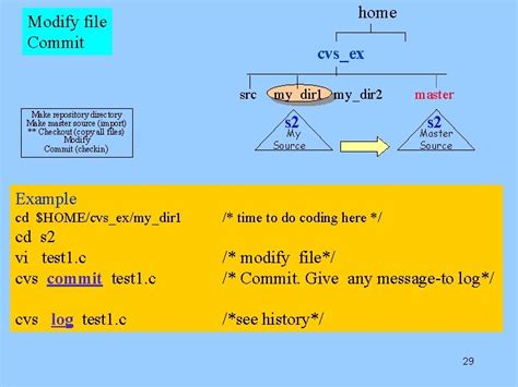 17 managing source files cvs concurrent versions system