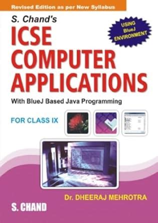 S Chand S ICSE Computer Application For Class Old Edition Amazon Co Uk Books