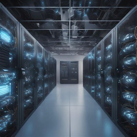 premium photo modern data center