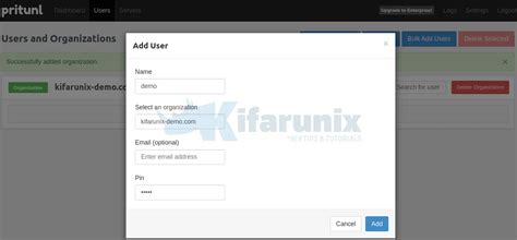 Install And Setup Pritunl VPN Server On Debian Kifarunix Com