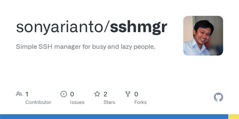 GitHub Sonyarianto Sshmgr Simple SSH Manager For Busy And Lazy People
