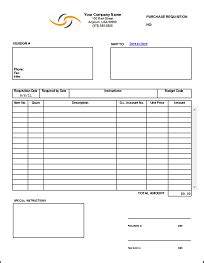 Purchase Requisition Template Purchase Request Form Software