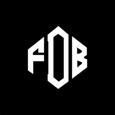 Fdb Buchstaben Logo Design Mit Polygon Form Fdb Polygon Und Würfelform Logo Design Fdb Hexagon