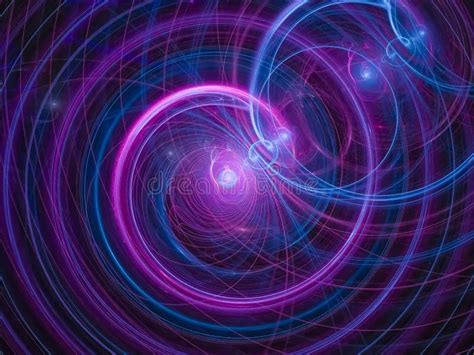 Abstract Digital Fractal Texture Chaos Energy Fantastic Design Stock