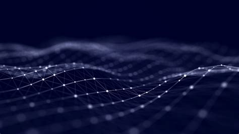 인터레이스 포인트와 라인의 물결 추상적 배경입니다 기술 스타일 빅 데이터 3d 렌더링 계획에 대한 스톡 사진 및 기타 이미지