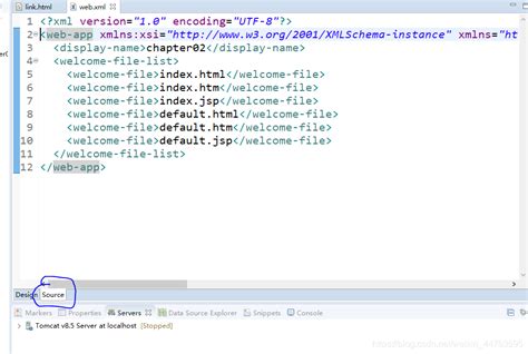 Eclipse中创建webxml文件却显示是表格编辑形式eclipse Webxml怎么显示的是表格 Csdn博客