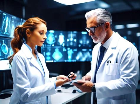 Premium Psd Scientist Team Arguing In Front Of Computer Looking At