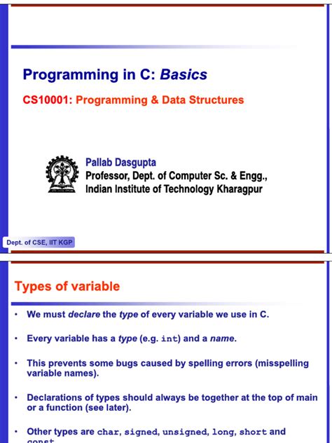C Basics Pdf