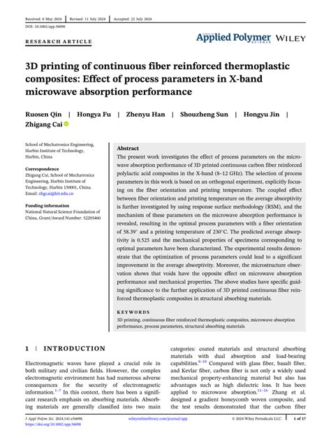 3d Printing Of Continuous Fiber Reinforced Thermoplastic Composites Effect Of Process