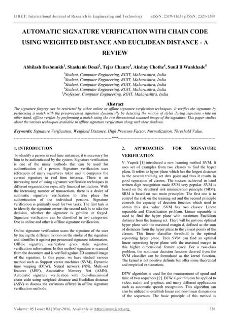 Signature Verification Using Dct Pdf