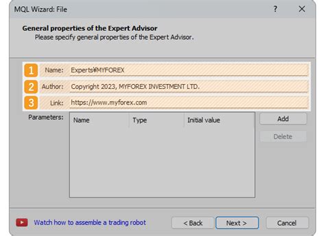 Create Expert Advisor Ea Metatrader45 User Guide Myforex™