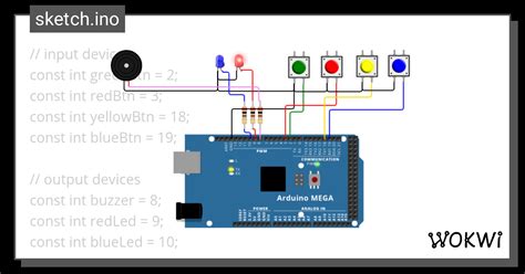 Toggle Led Buzzer Wokwi Esp32 Stm32 Arduino Simulator