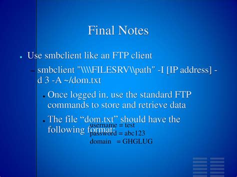 using samba doug maxwell november 13 2004 ghglug ppt download