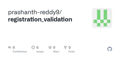 Github Prashanth Reddy9registrationvalidation