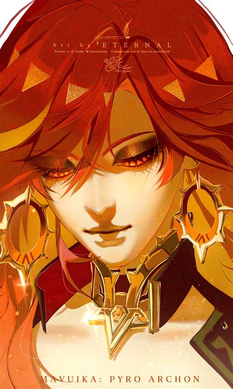 Mavuika Genshin Impact Drawn By Eternalstar Danbooru