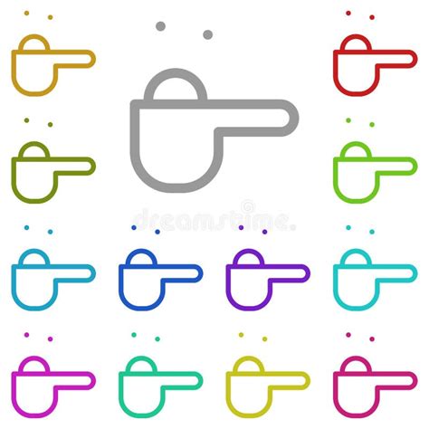 Washing Powder Multi Color Icon Simple Thin Line Outline Vector Of