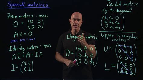 zero identity diagonal triangular banded matrices lecture 3