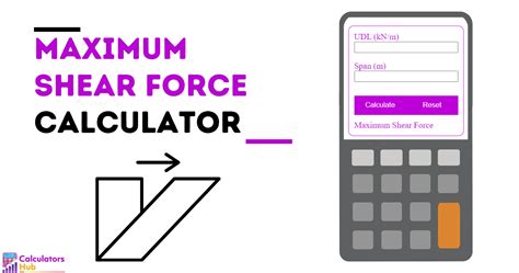 Maximum Shear Force Calculator Online