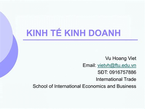 B I Gi Ng Kinh T Kinh Doanh Ch Ng I Ppt