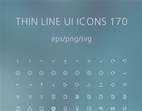 Thin Line UI Icons Behance