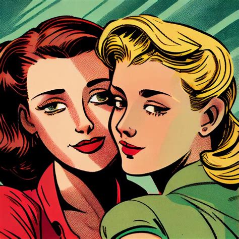 Premium Ai Image There Are Two Women That Are Hugging Each Other In