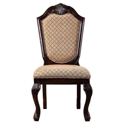 Hanni Finish Fabric Side Chairs 2 De Armless Dining Chair Padded Seat