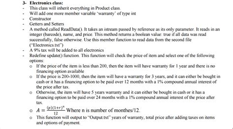 3 Electronics Class This Class Will Inherit