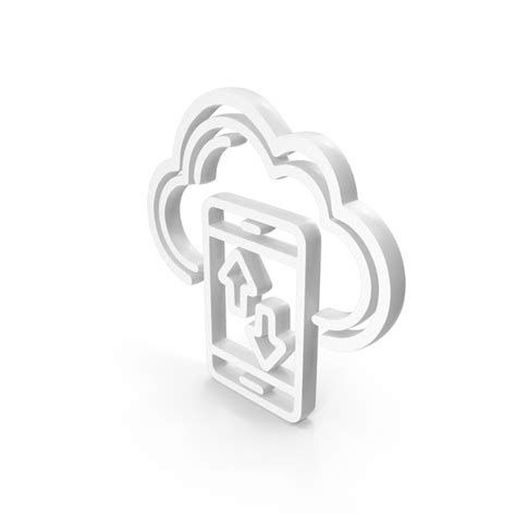 Outline Cloud Data Transfer Symbol White PNG Images PSDs For Download PixelSquid S D