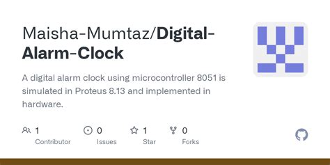 Github Maisha Mumtaz Digital Alarm Clock A Digital Alarm Clock Using Microcontroller 8051 Is