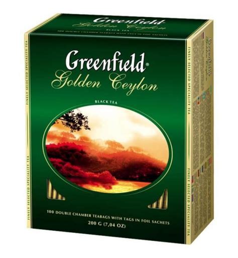 Чай черный Greenfield Golden Ceylon 200г (100 пак.) купить по цене 19. ...