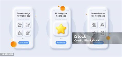 주유소 알고리즘 및 엔지니어링 팀 라인 아이콘 팩 웹 앱용 3d 전화 모형 벡터 3차원 형태에 대한 스톡 벡터 아트 및 기타 이미지 3차원 형태 Brand Name