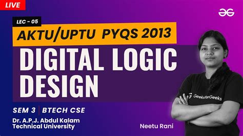 Aktu Pyqs 2013 14 Of Digital Logic Design Sem 3 Btech Cse Geeksforgeeks Gate Youtube