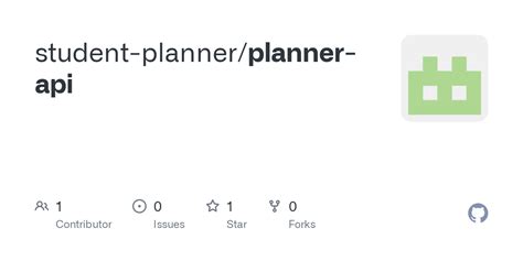 GitHub Student Planner Planner Api