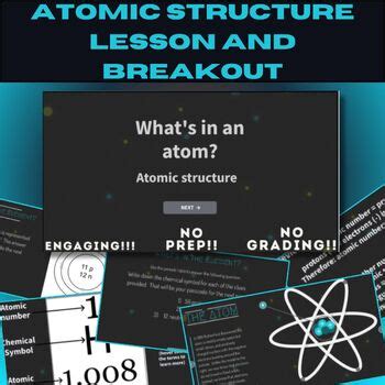 Atomic Structure And How To Read The Periodic Table Breakout TPT