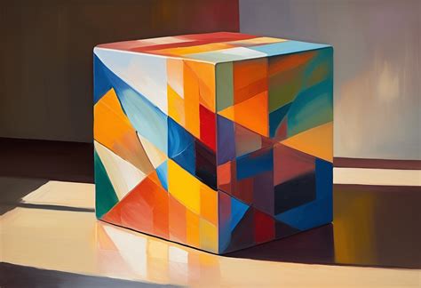 Colorful Abstract Cube Free Download Ai Scribbles